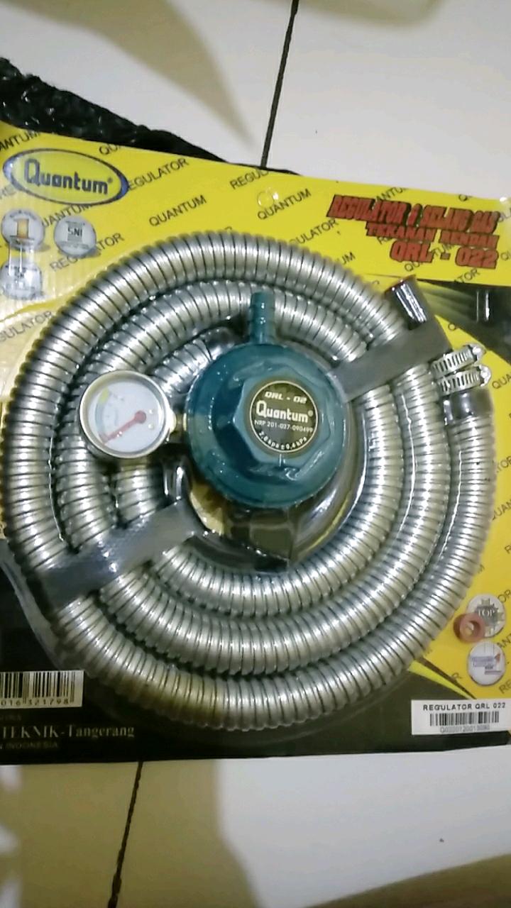 PAKET SELANG DAN REGULATOR GAS - QUANTUM//SELANG REGULATOR KOMPOR GAS ...