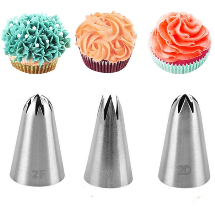 SPUIT IMPORT / SPUIT KUE / SPUIT BUTTER CREAM / SPUIT SET ISI 5PCS ...