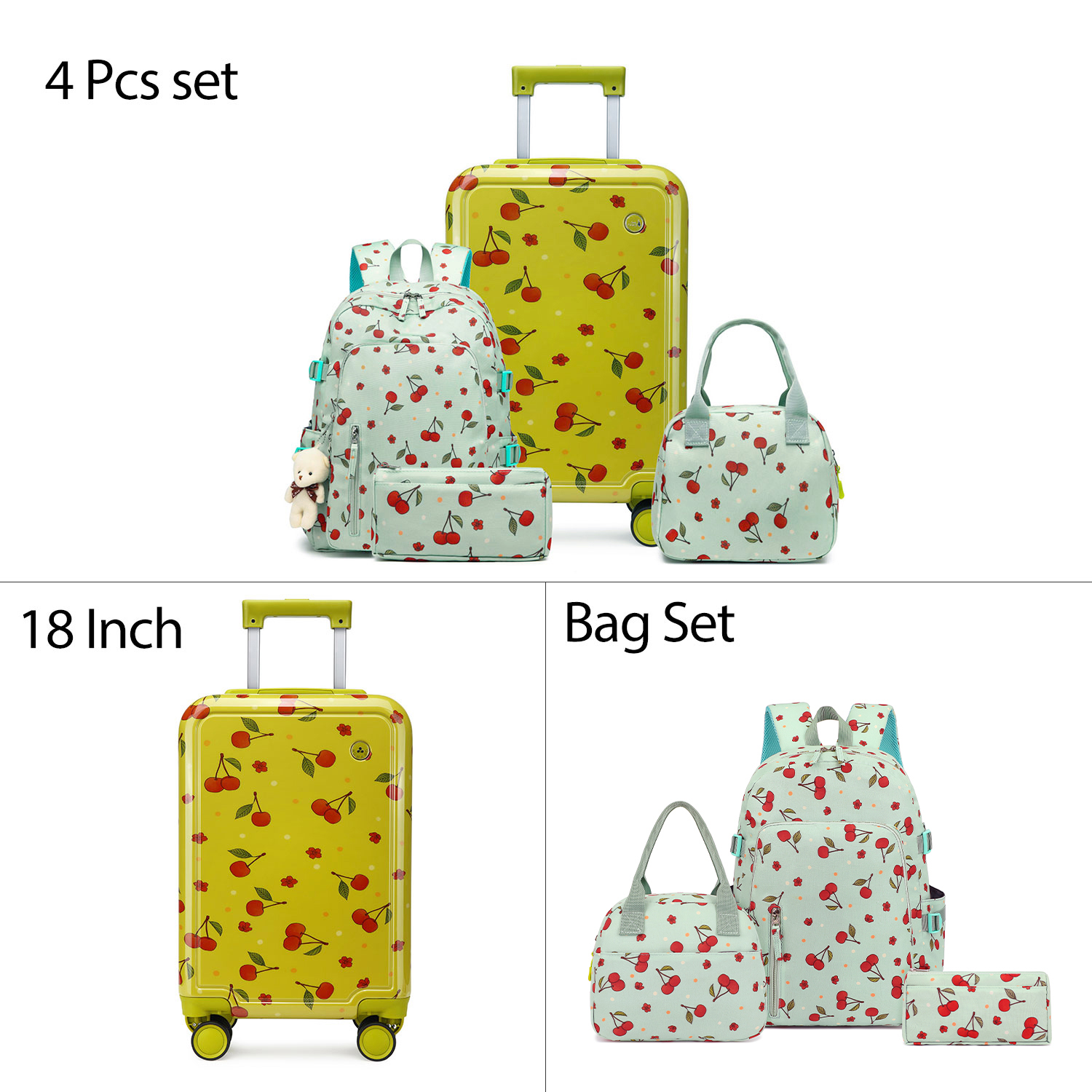 SEA CHOICE Koper cabin 18 inch lucu dicetak PC hardcase tas bagasi ...