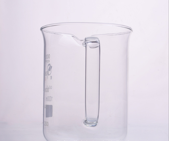 SHUNIU Beaker Glass With Glass Handle / Gelas Kimia Kaca 250 ml ...