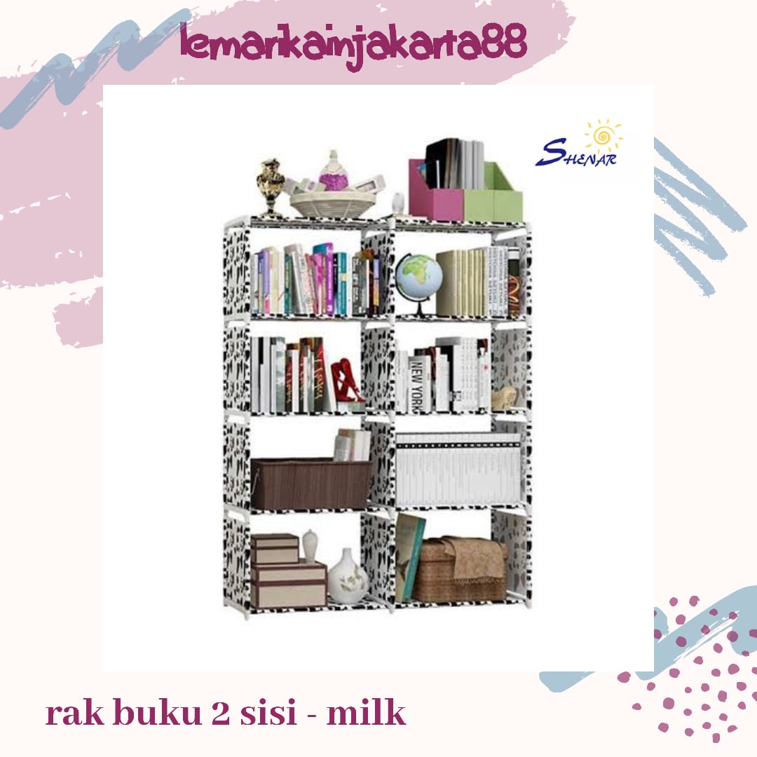 RAK BUKU 8 KOTAK - 5 SUSUN (TYPE 2X5) - RAK SERBAGUNA - RAK BUKU MOTIF ...