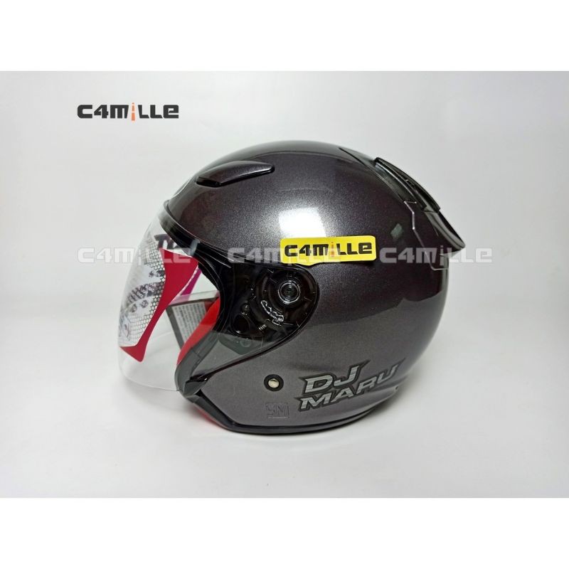 Helm Half Face KYT DJ Maru Solid Original | Helm Pria | Helm Murah ...