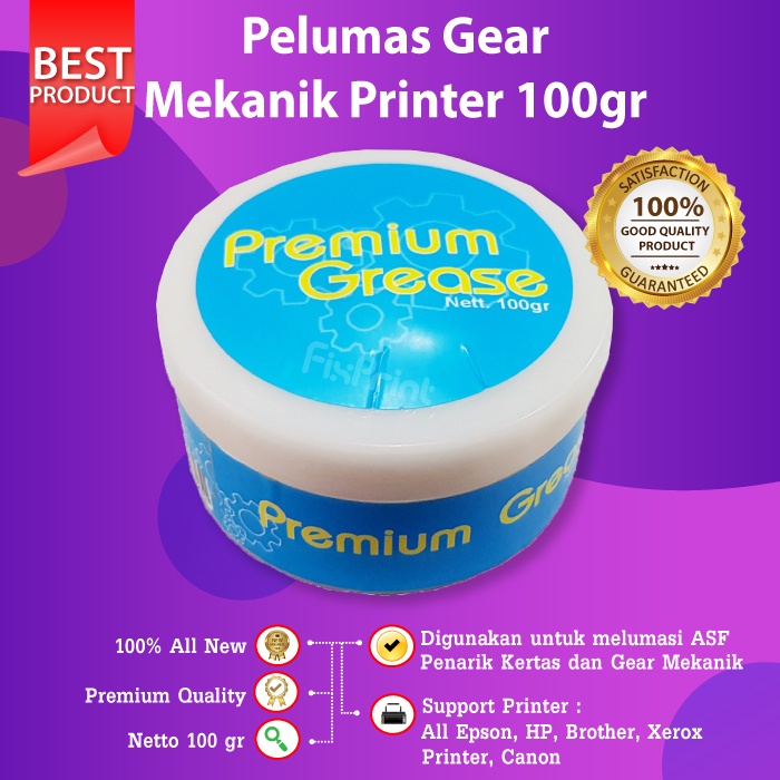 Grease 100gr Mekanik Pelumas Gir Printer Canon Epson HP Brother ...