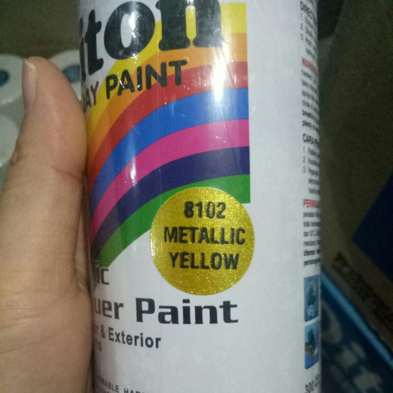 cat semprot pilok pilox diton 300cc warna yellow kuning muda kuning tua ...