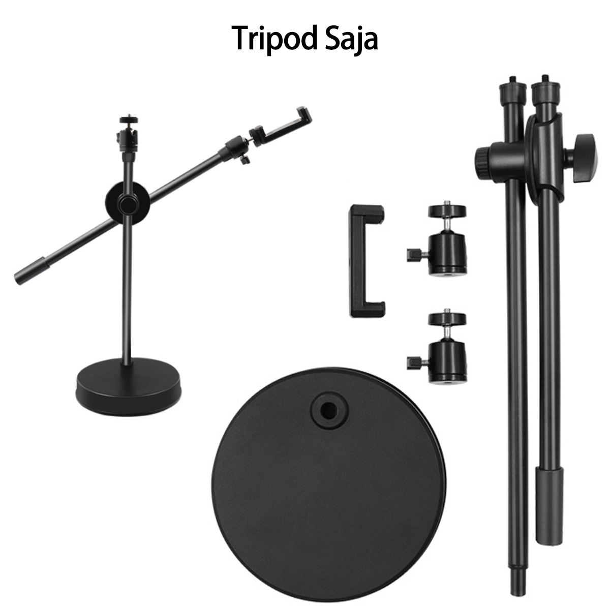 Overhead Phone Stand + Led Lampu 10Inch Stand Holder Phone Holder ...