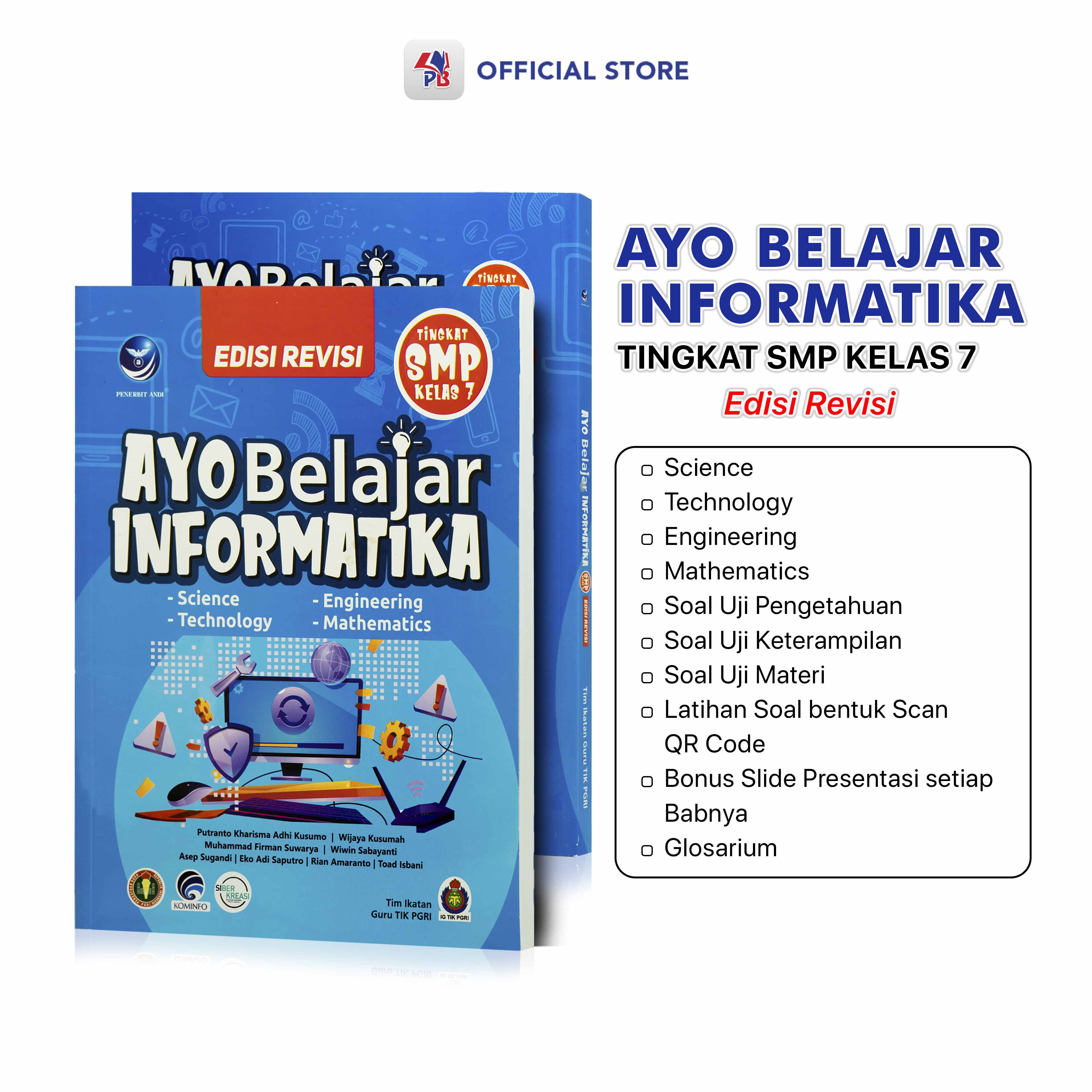 Buku Ayo Belajar Informatika Tingkat SMP Kelas VII Edisi Revisi / Andi Offset | Lazada Indonesia