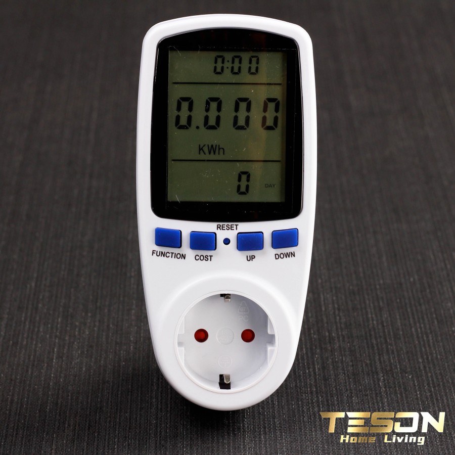 Pengukur Listrik Kwh Digital Biaya Daya Power Volt Ampere Watt Meter ...