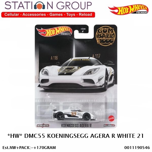 HOT WHEELS HW DMC55 KOENINGSEGG AGERA R WHITE 21 - DIECAST | Lazada ...