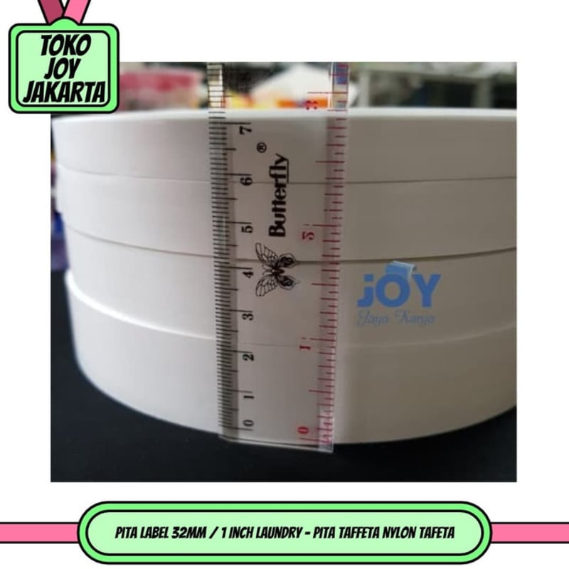 COD Pita Label 32mm / 1 Inch Laundry - Pita Taffeta Nylon Tafeta ...