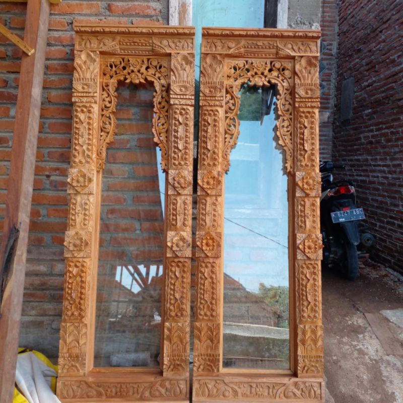 DS23- ReadyJendela Ukir Gebyok Minimalis 150x50 Jati berkualitas ...