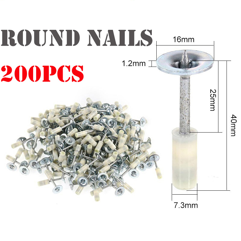 200 BUAH 7.3MM PAKU BETON STAMPSET PAKU WASHER BESAR RING PAKU REFIL ...