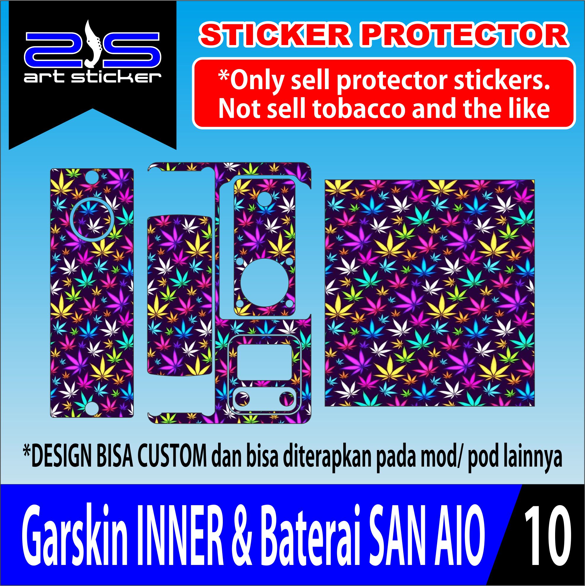 SKIN Sticker Garskin INNER & Baterai San AIO Line Art | Lazada Indonesia