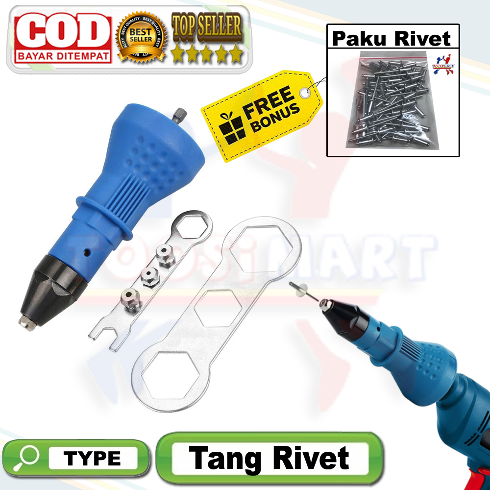 Rivet Adapter Alat Paku Ripet Alat Paku Tembak bonus paku rivet # ...