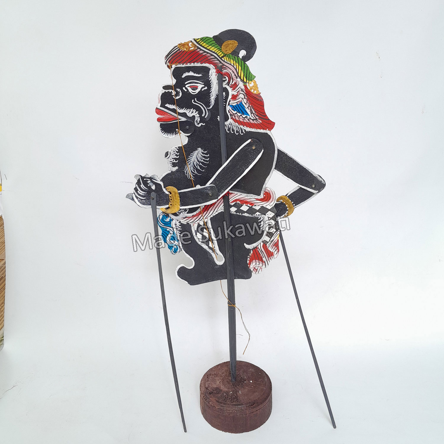 Kerajinan Wayang kulit Bali tokoh Malen Merdah Delem Sangut hiasan ...