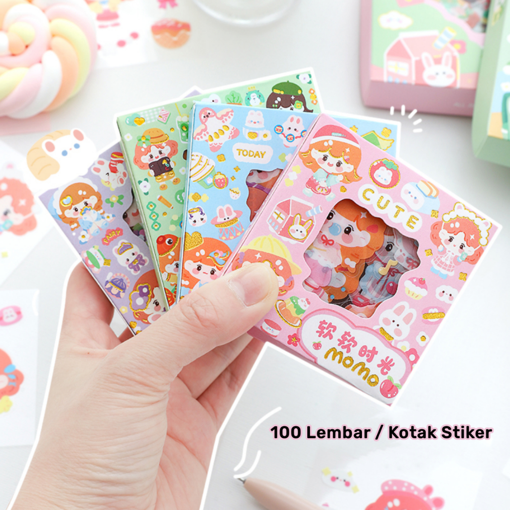 1 lembar Sticker Korea kawaii lucu imut sticker terbaru sticker virall ...