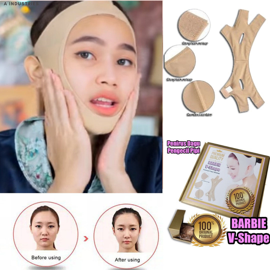 Barbie V Shape Strap Alat Penirus Pipi Tembem Pengecil Pelancip Dagu ...