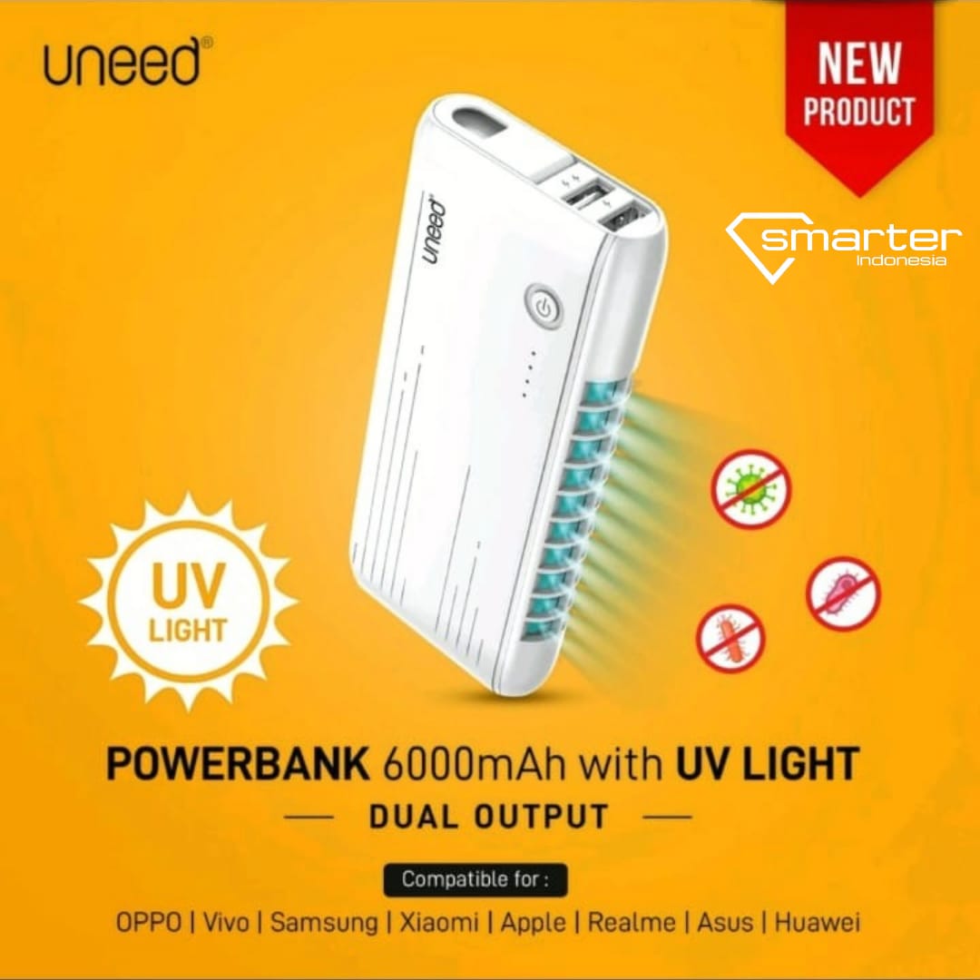 PowerBank UV Light FastCarging Ultraviolet Steril Bakteri Power Bank ...