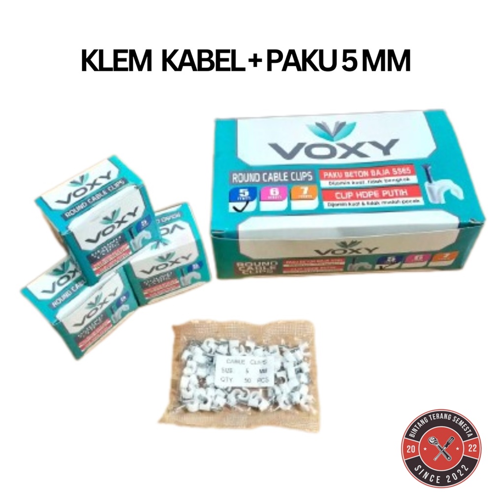 BTS - Klem Kabel FRT 5mm Klem Kabel Paku Baja 5 mm Clamp Kabel Listrik ...