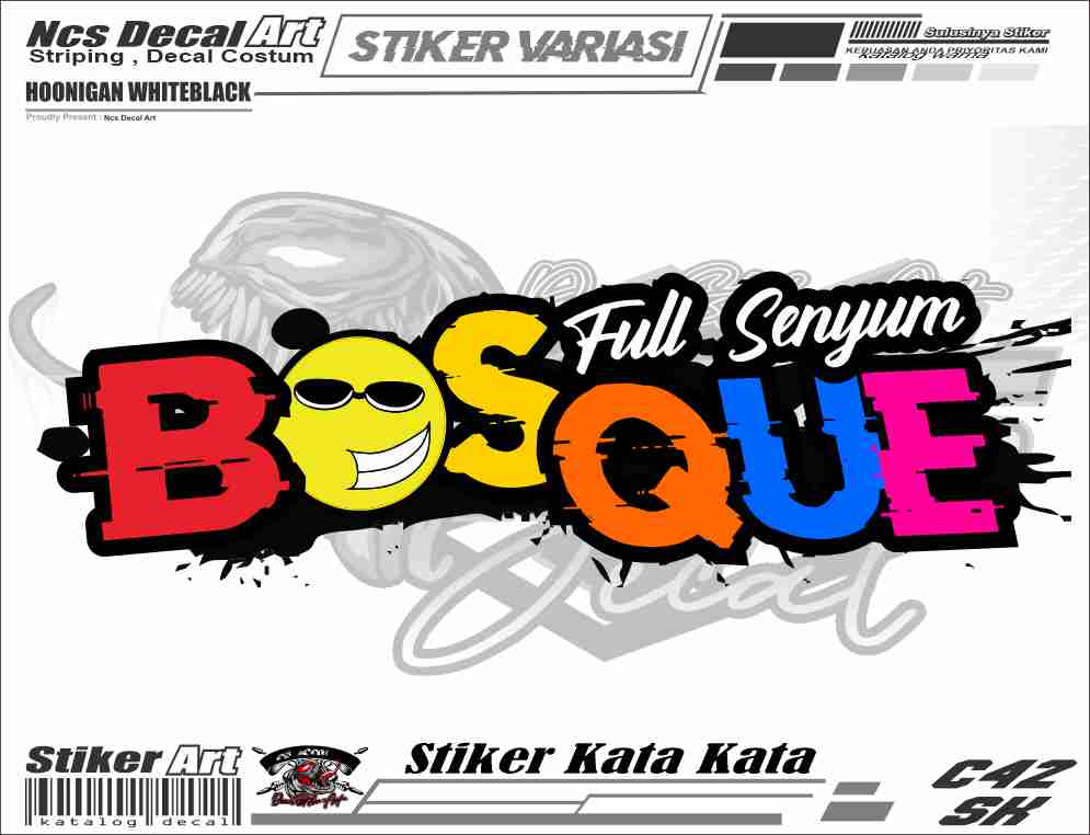 sticker mobil stiker tulisan keren stiker variasi ukuran 20 x 10 cm ...