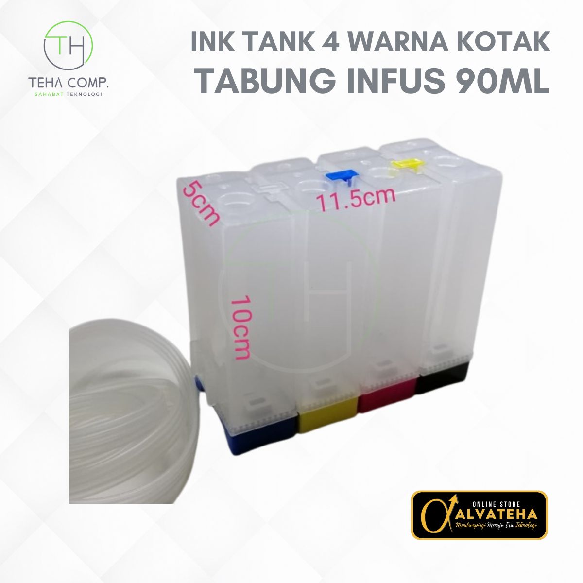 Tabung Infus Printer 4 Warna Modifikasi Printer Canon HP Epson inktank ...