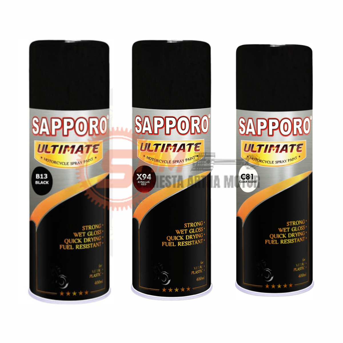 Pilox Sapporo Ultimate Xirallic Red X94 Cat Semprot Merah Pilok Metal ...