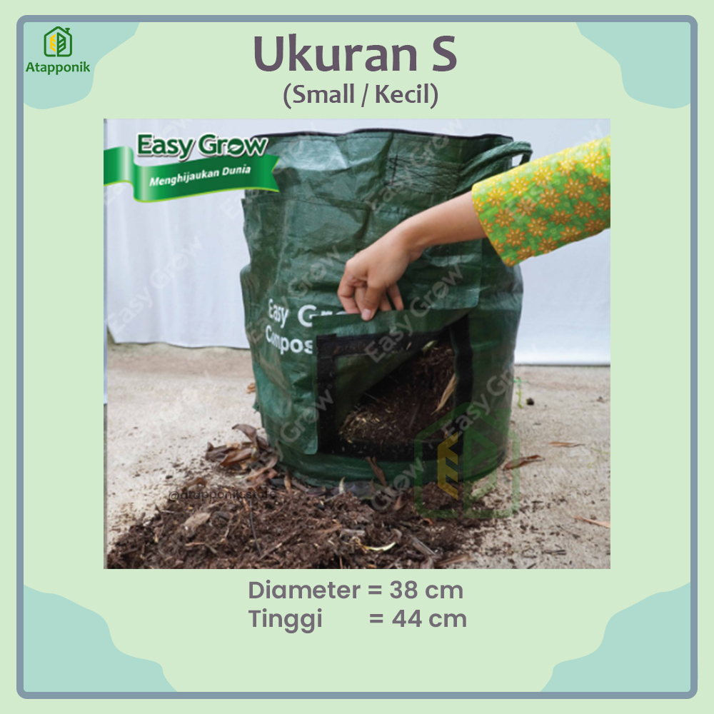 Compost Bag Easy Grow Tas Pembuat Kompos Pengolah Limbah dan Sampah ...