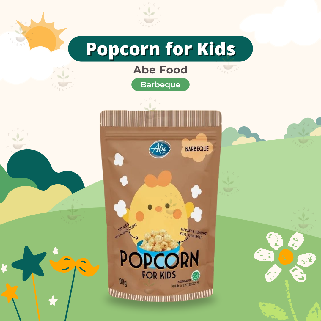 Abe Food Popcorn Barbeque BBQ - Snack Ringan Anak Popcorn BBQr 80g ...