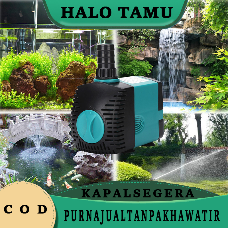 Pompa air tangki ikan ultra-tenang sirkulasi pompa air rumah tangga ...