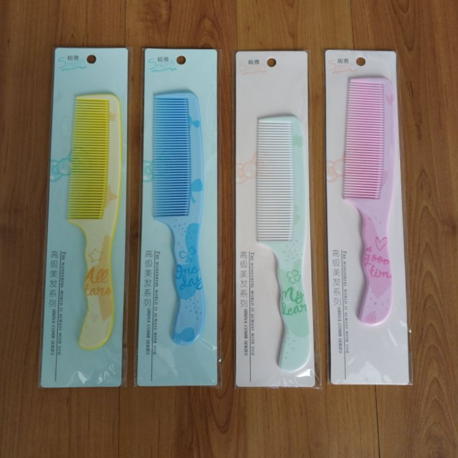 Sisir Rambut (UKURAN 20 x 4 cm) Gagang Sedang Rongga Rapat Motif Kartun ...