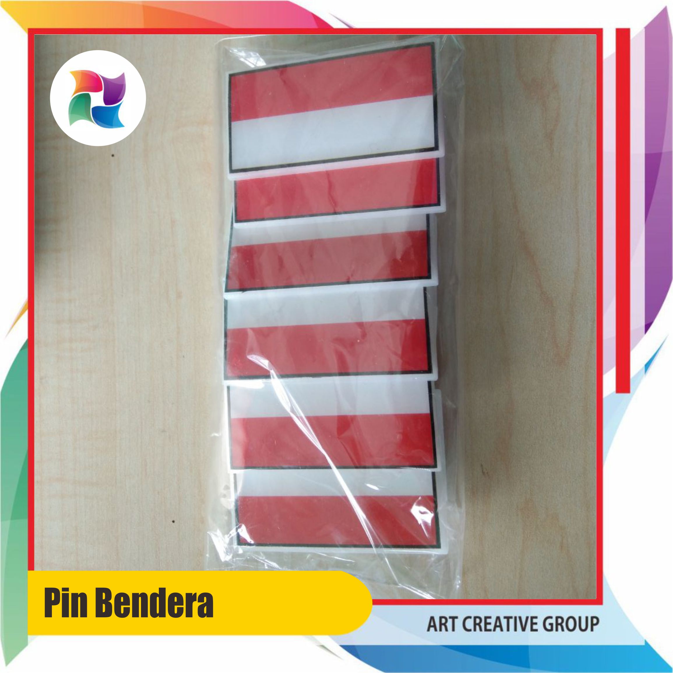 ISI 10 PIN BENDERA MERAH PUTIH / PIN BENDERA INDONESIA /BROS MERAH ...