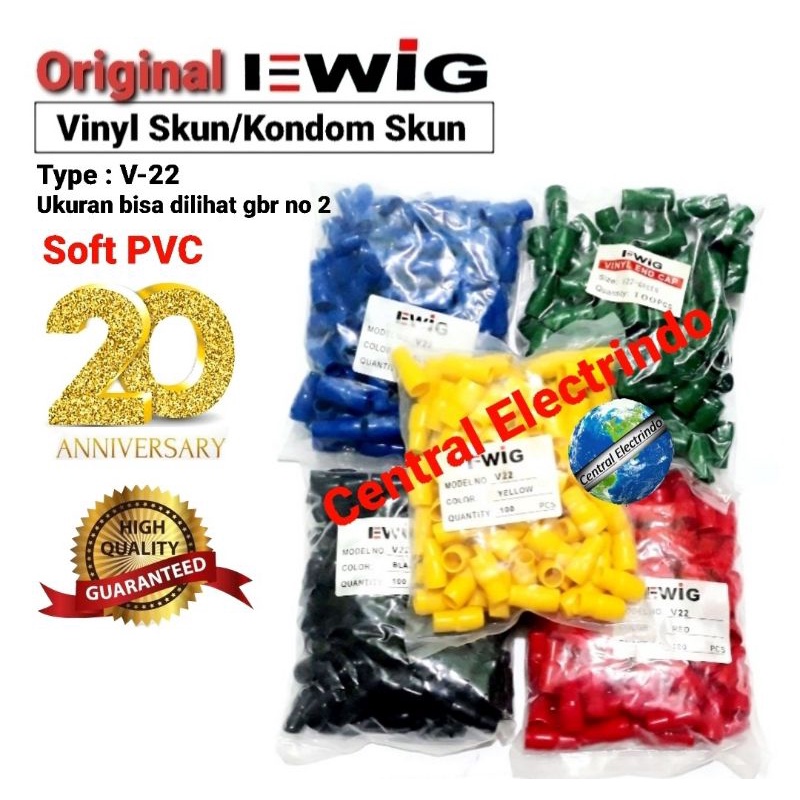 Vinyl Skun Kabel EWIG V-22 (1pak 100pcs). | Lazada Indonesia