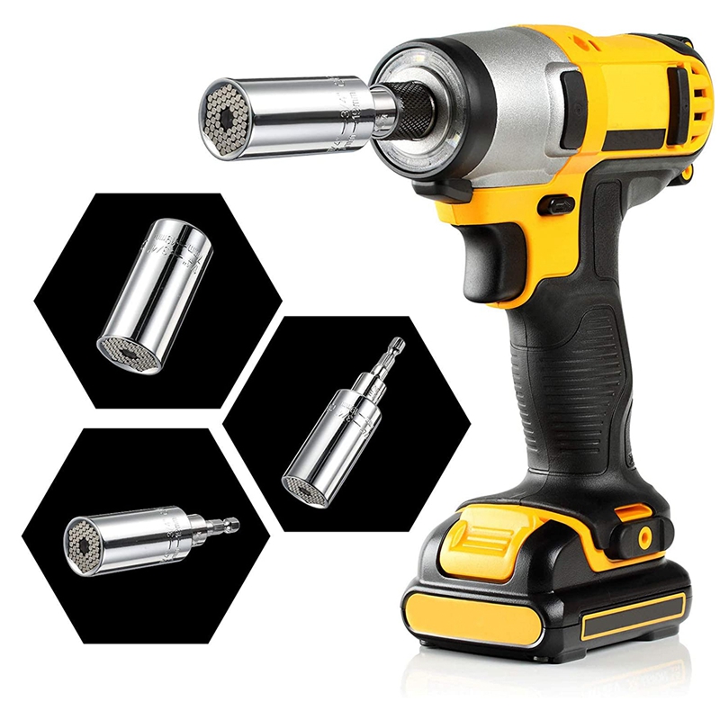 4Pcs Adjustable Universal Socket Wrench Set with 360 Degree Rotatable ...