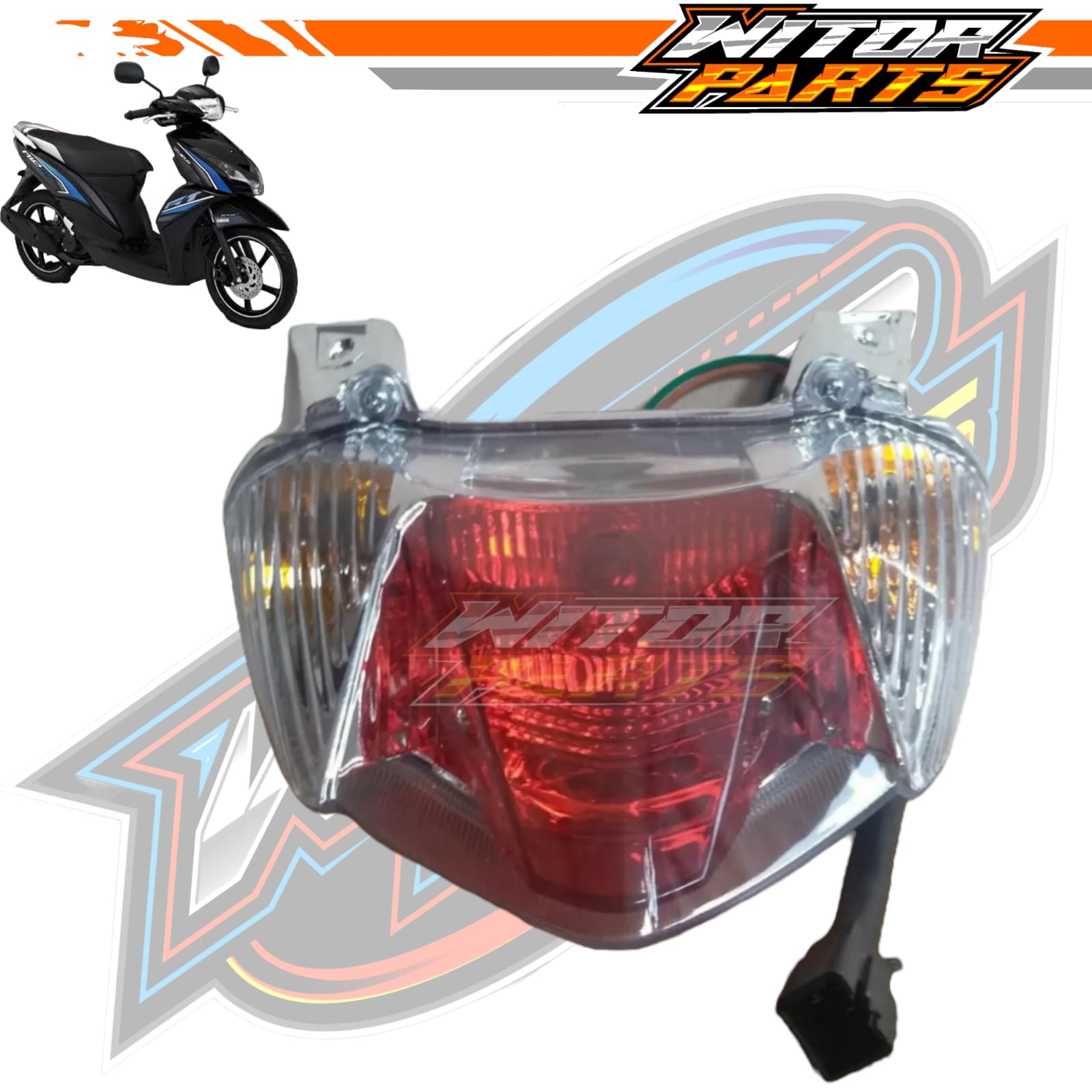 WITOR - Lampu Belakang Yamaha Mio GT / Lampu Stop Yamaha Mio GT / Lampu ...