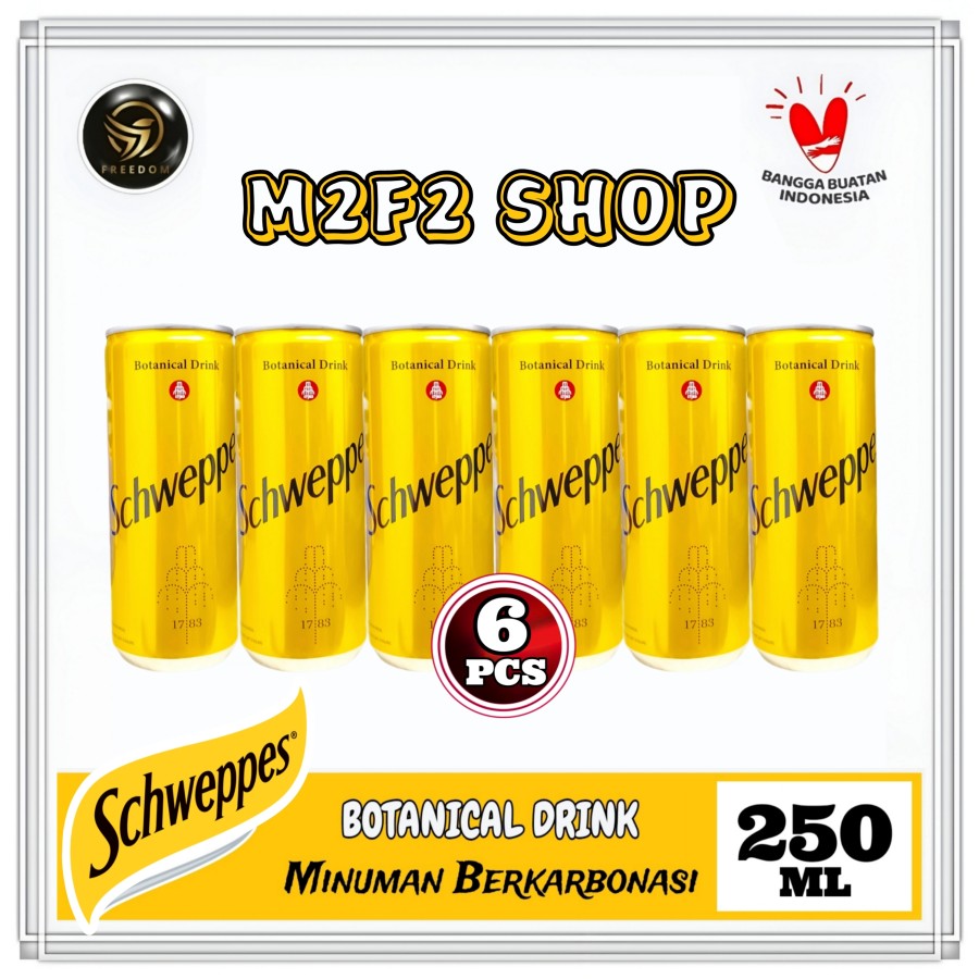 Schweppes Carbonated Botanical Drink Tonic Water Can | Minuman Botanikal Berkarbonasi Kaleng ...
