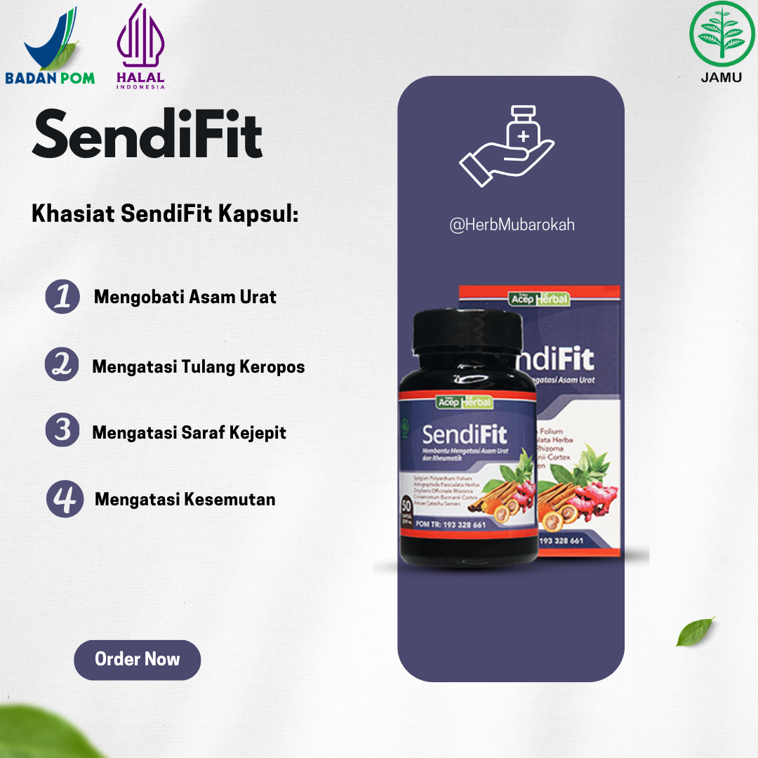 SendiFit Kapsul Original - Spesialis Atasi Masalah Tulang Dan Sendi ...