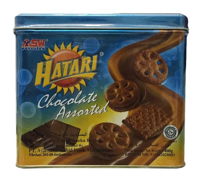 Roti Kaleng Hatari Cokelat Assorted Tins Edisi Lebaran 350 Gram ...