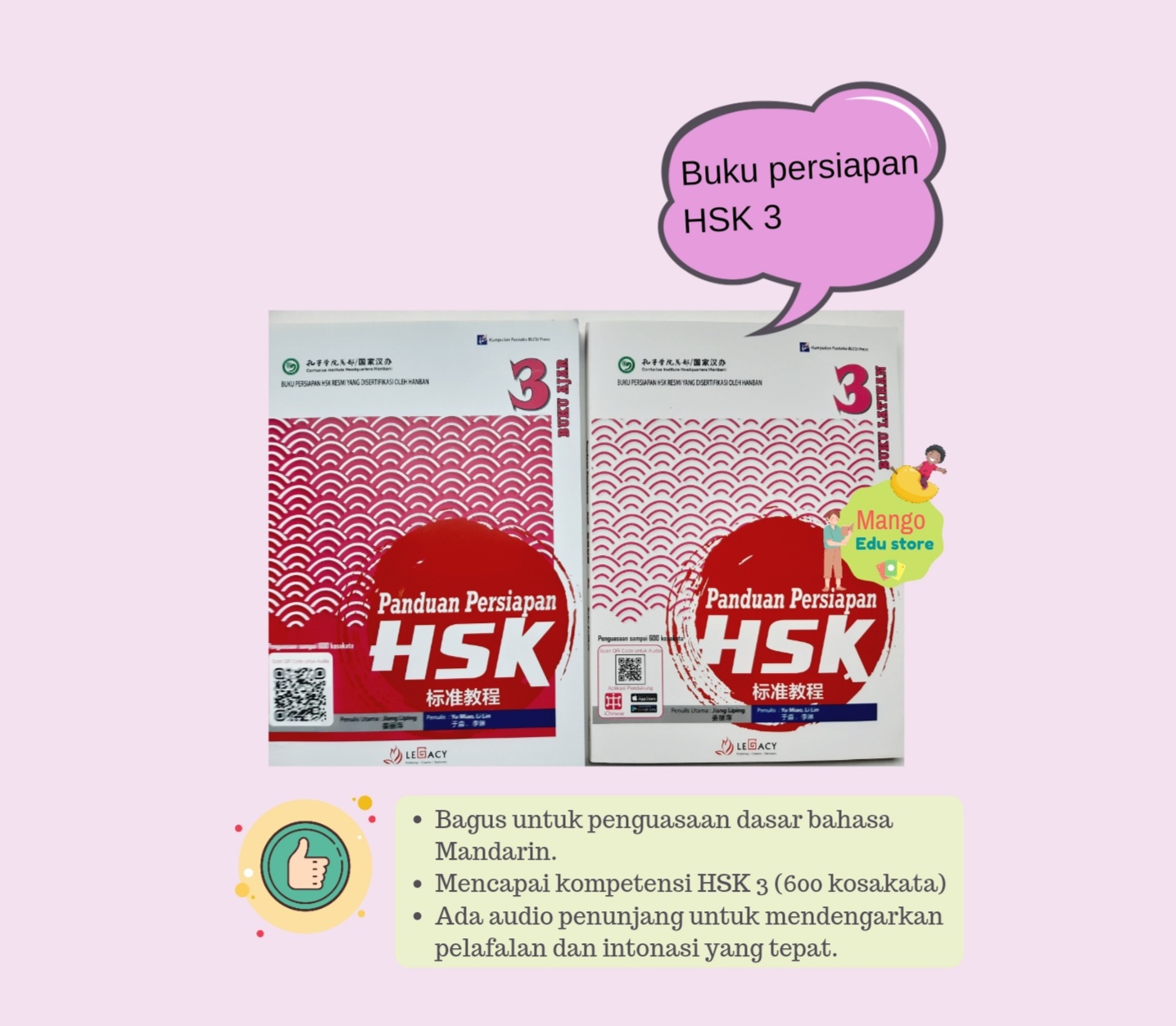 Buku Mandarin Persiapan HSK 3 (buku ajar+latihan) | Lazada Indonesia