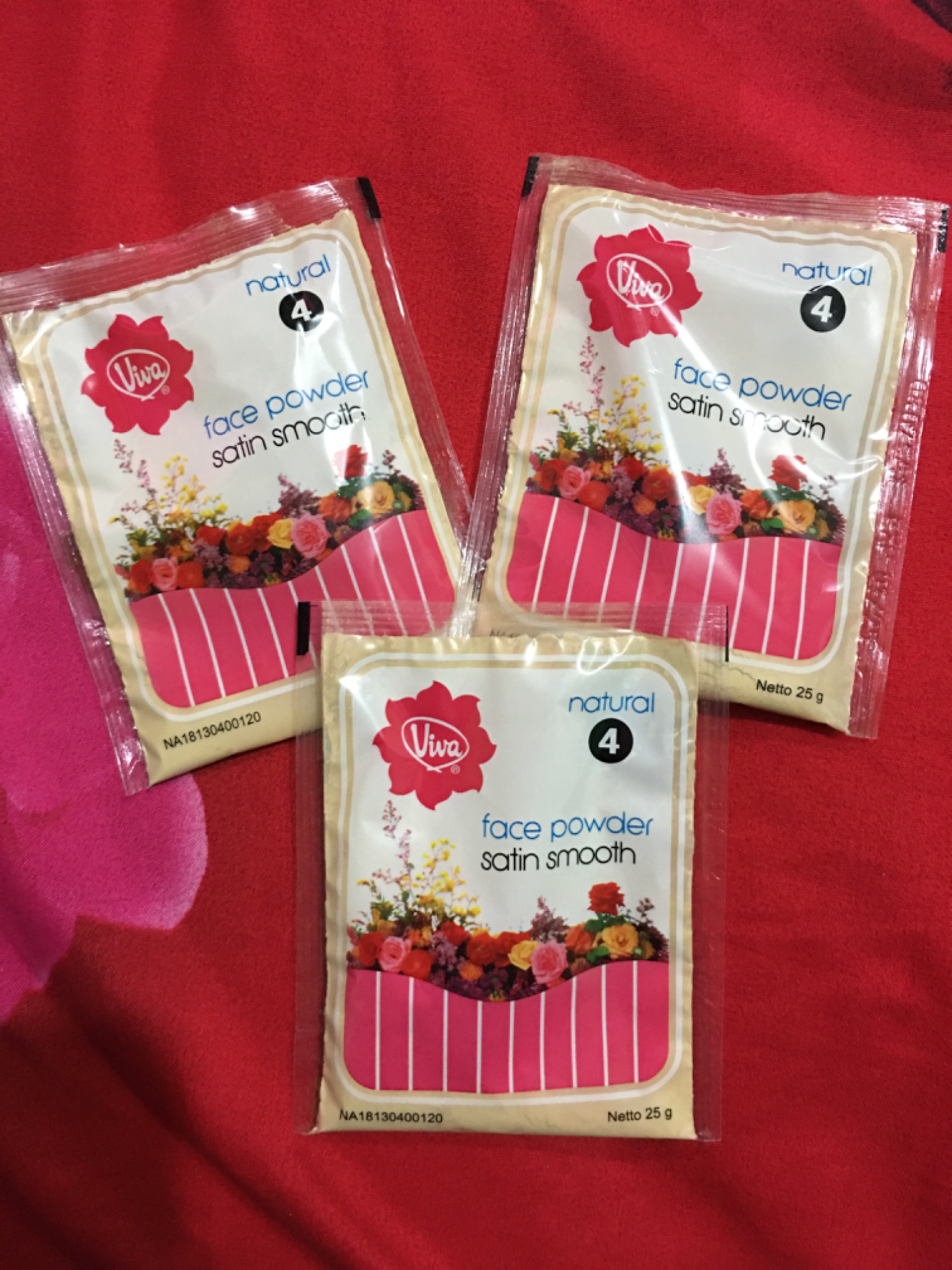 [ 3 PCS ] Bedak Face Powder / Bedak Viva Tabur No.4 Natural | Lazada ...