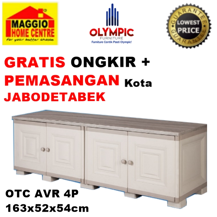 KABINET PLASTIK 4 PINTU - LEMARI PLASTIK - RAK PLASTIK 4 PINTU - OTC ...