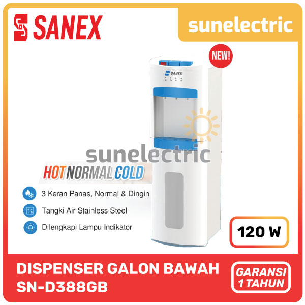 Sanex Dispenser Air Tinggi + Pintu / Water Dispenser 3 Kran (Normal ...