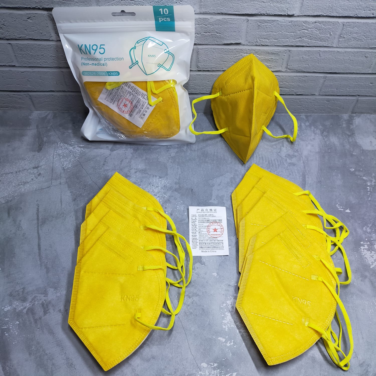 Masker KN95 isi 10 pcs - Disposable Mask High 5 ply . KN95 N95 - Masker ...