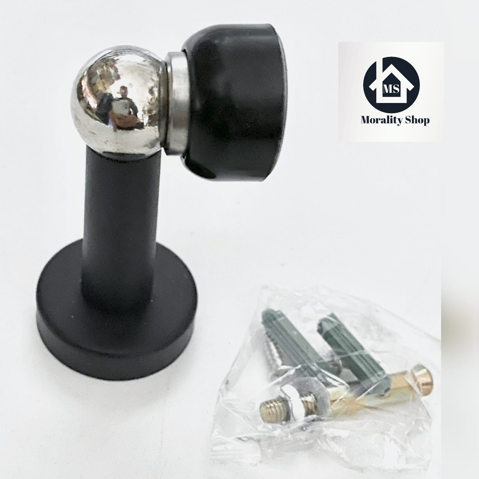 Penahan Pintu Magnet Stainless Hitam K61A-DoorStop Door Stop Door ...