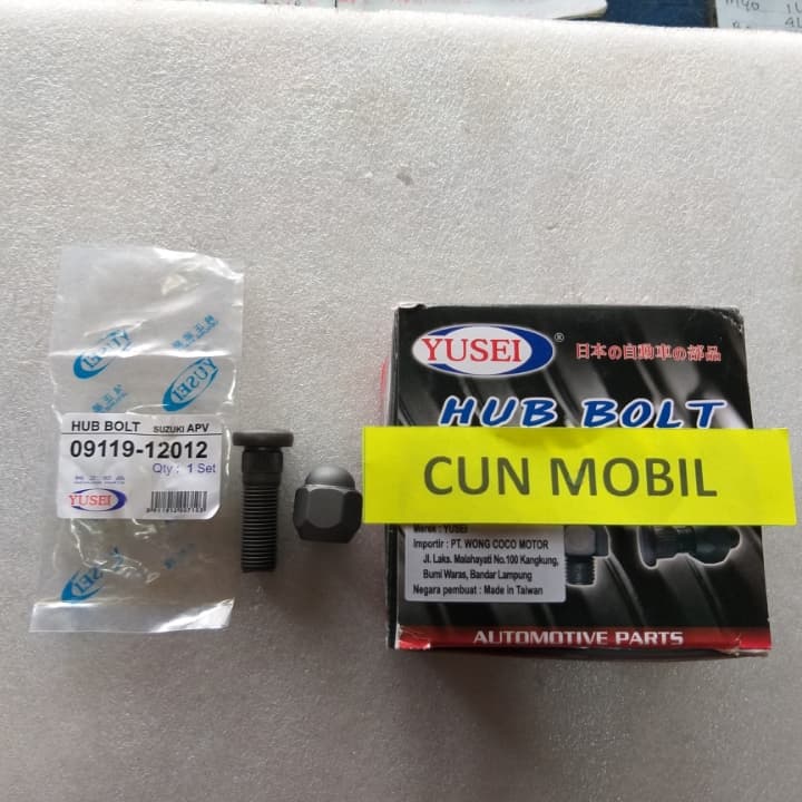 Baut roda APV baja ukuran standard merk Yusei - (Bayar Di Tempat ...