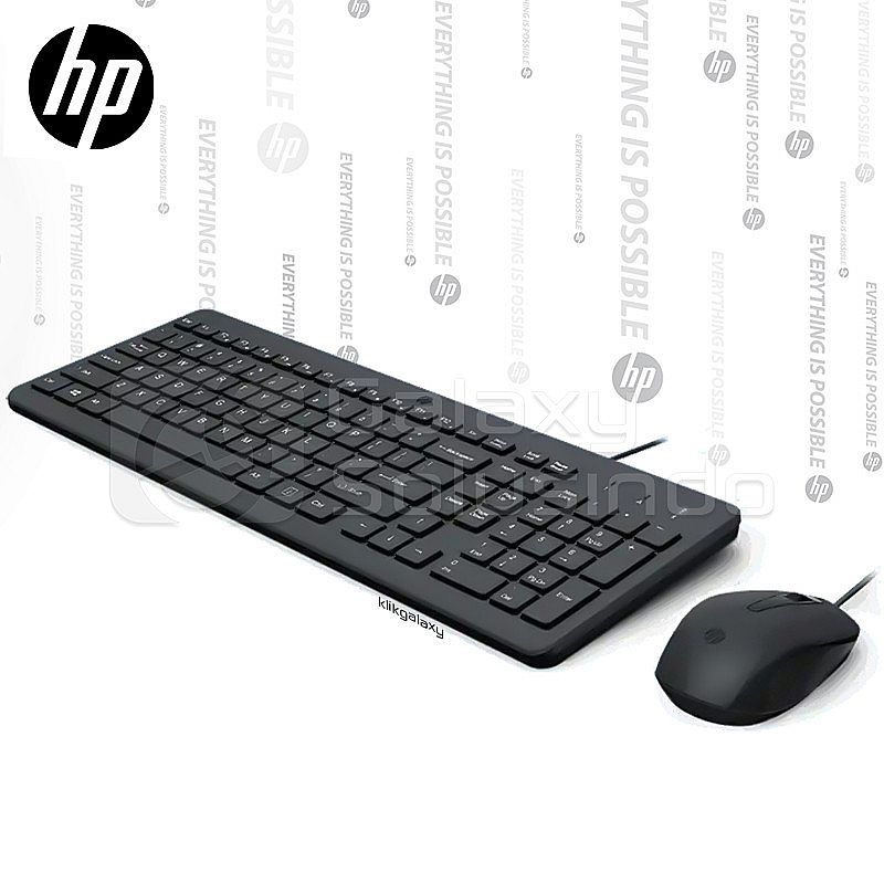 HP 150 Wired Mouse and Keyboard Combo | Lazada Indonesia