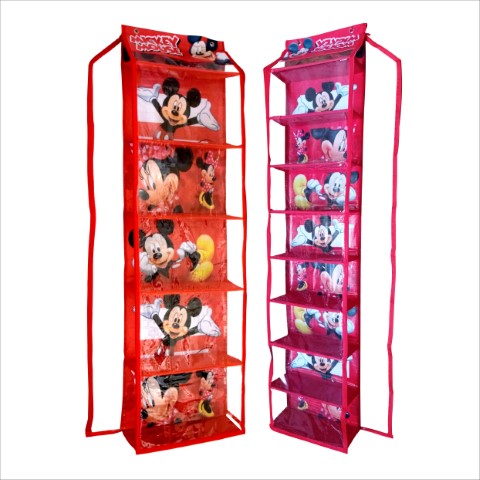 Rak set 2in1 karakter rak tas dan sepatu gantung karakter animasi ...