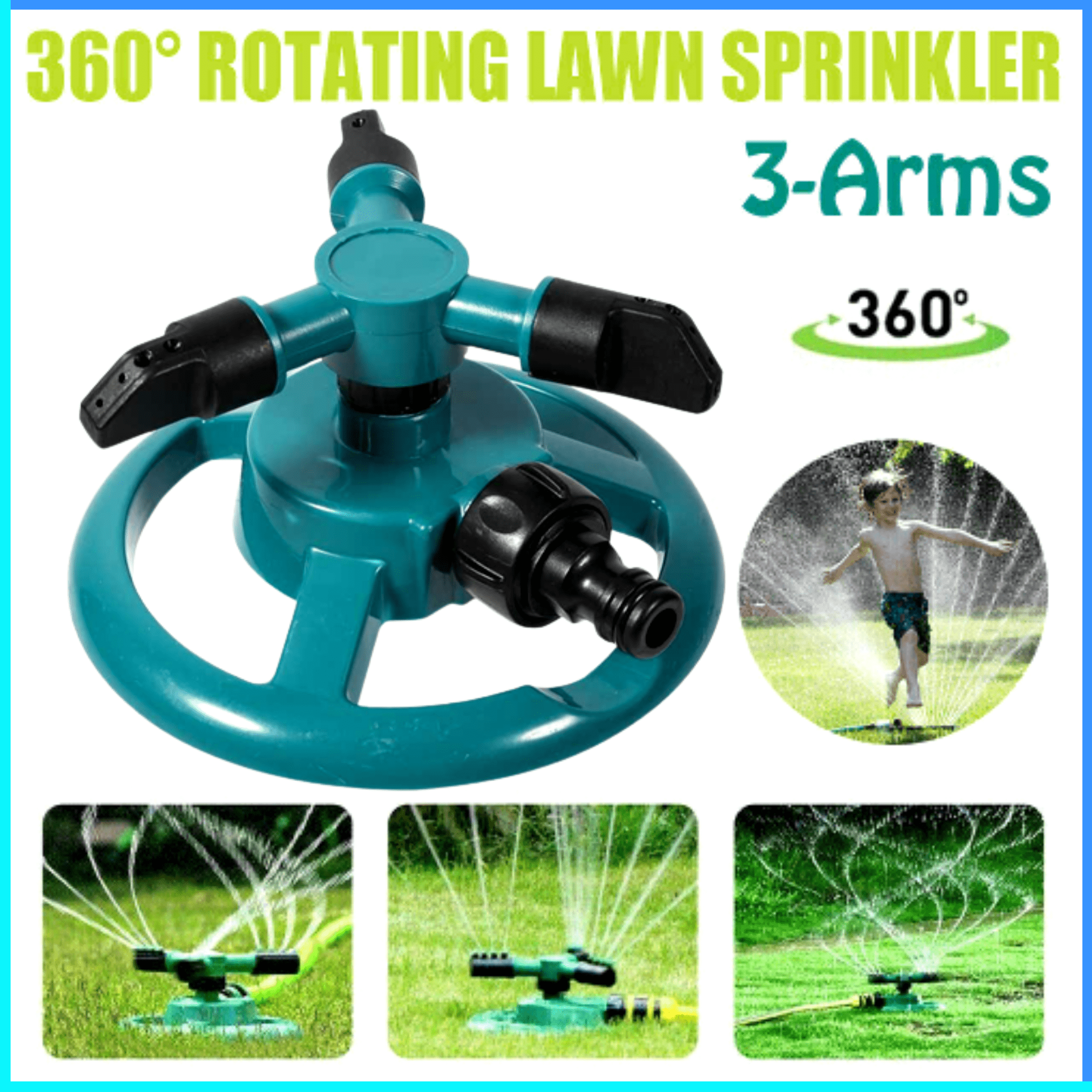 COD EECOO Round Sprinkler Air Taman 360 Derajat Full Set / sprinkler ...