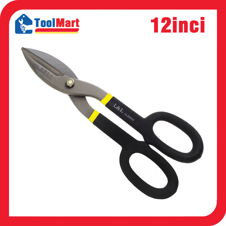 Gunting Plat Logam Besi Seng 12'' / Gunting Super Tajam / Tidak Mudah ...
