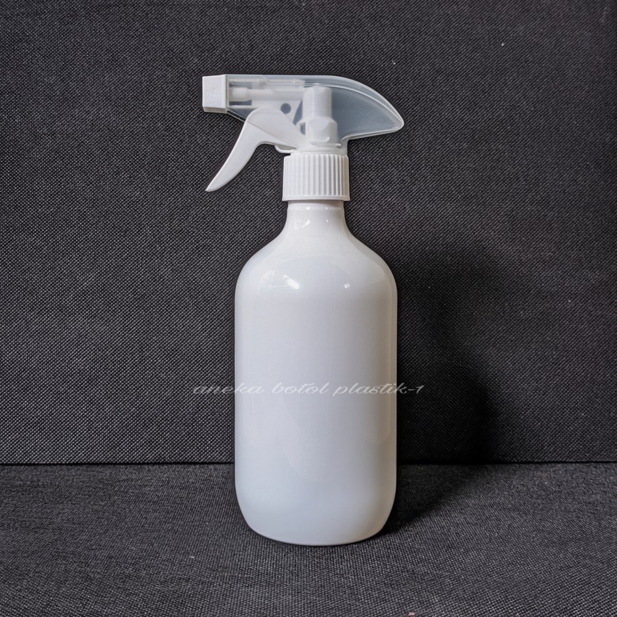 Botol kispray 500ml Bening Hitam Putih / Botol Spray 500 ml Tutup Putih ...