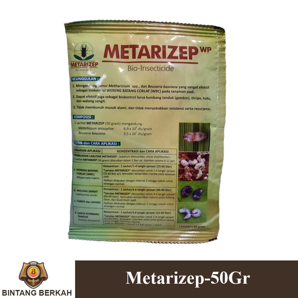 Metarizep 50 Gram Obat Hama Uret Tanah dan Ulat Tanah Pertanian ...