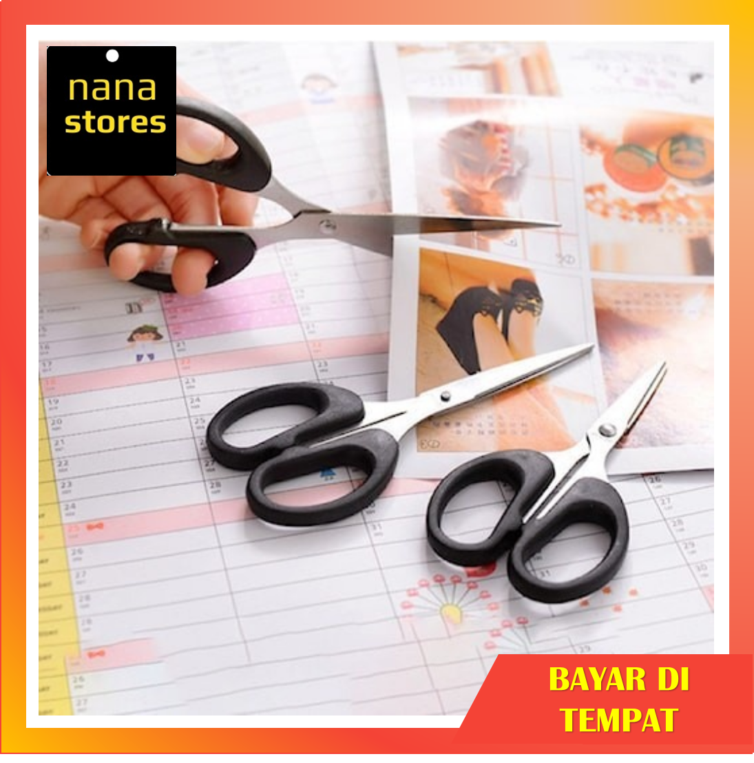 Gunting Scissors Import Ukuran Kecil dan Sedang, Gunting Hitam, Gunting ...